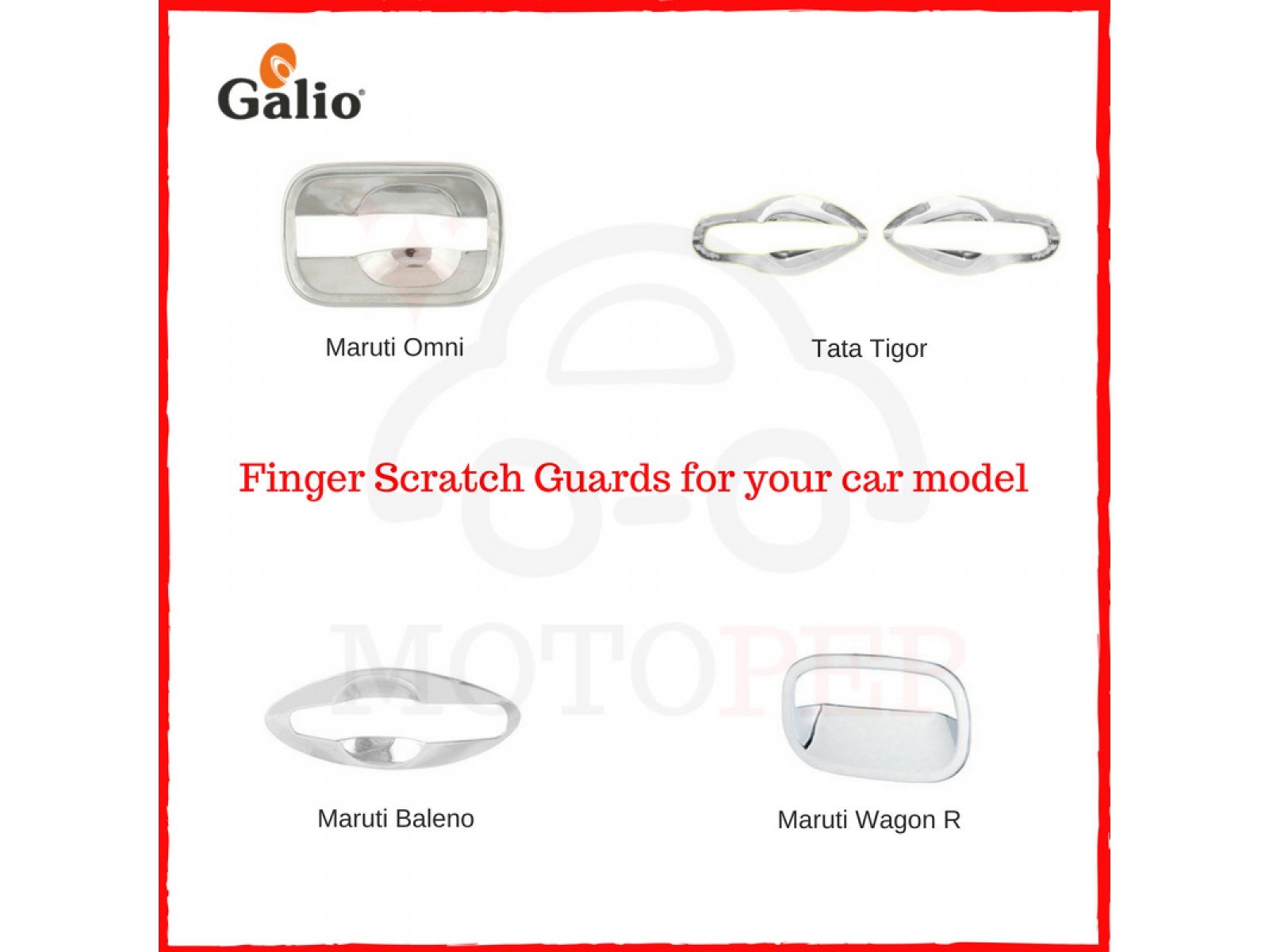 BUY CAR CHROME TRIMS ONLINE IN INDIA | GALIO FINGER SCRATCH GUARD